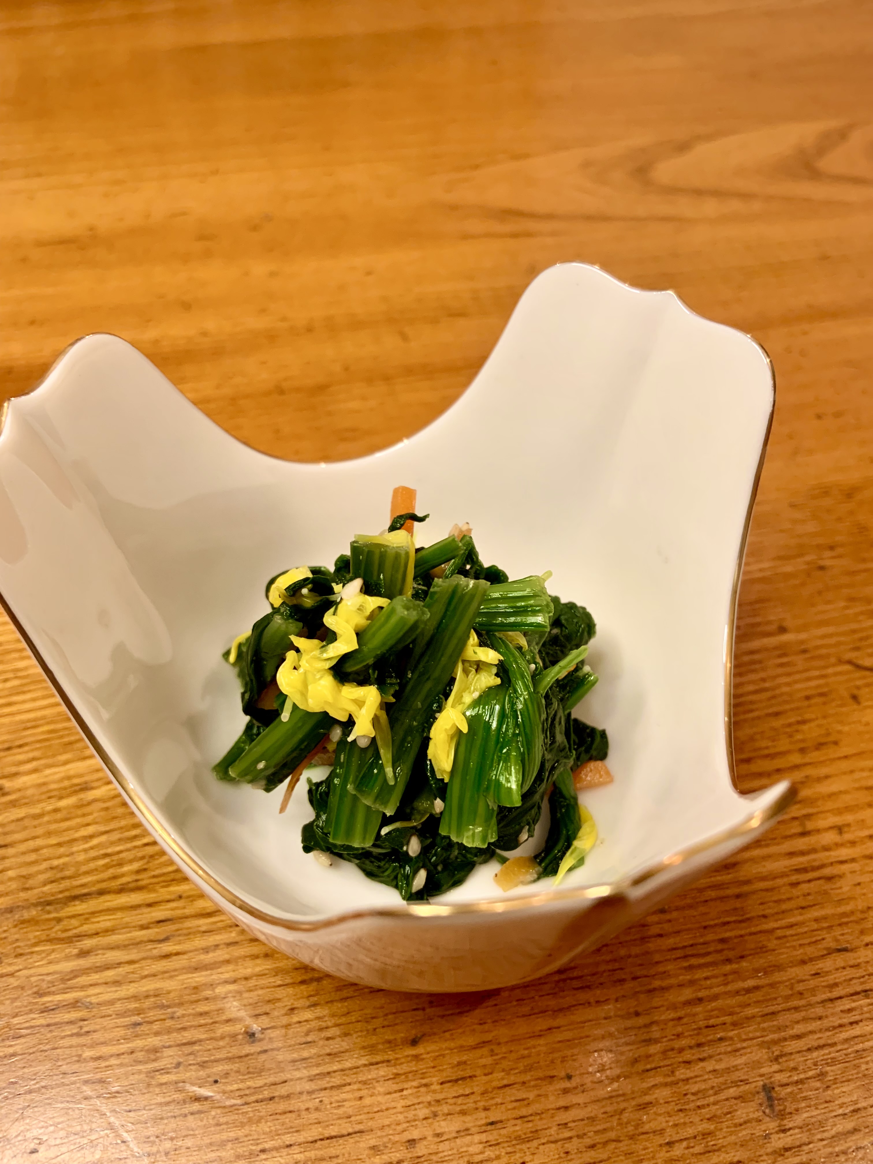 ほうれん草のおひたし ららいシェフのレシピ | SHAREDINE